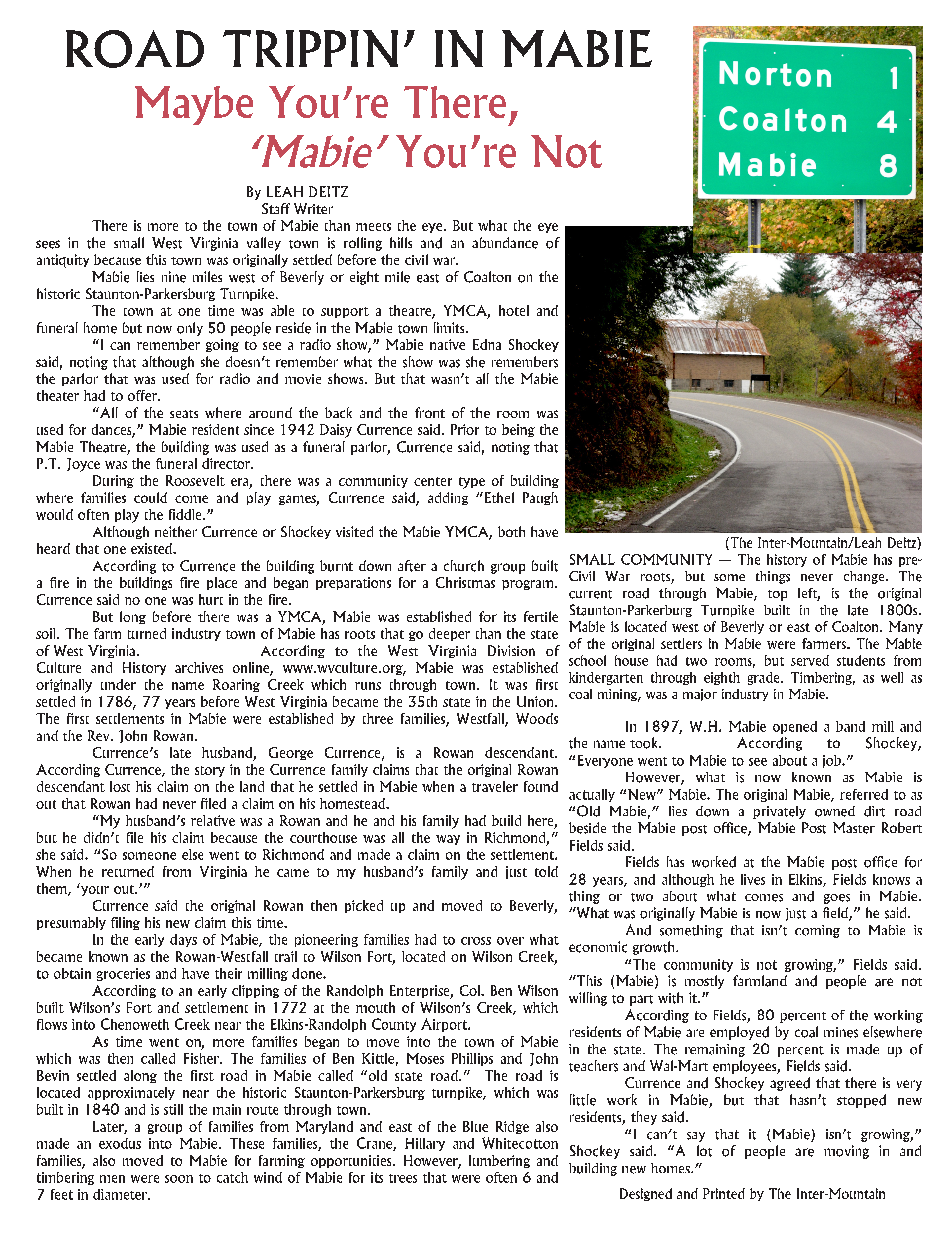 Road Trippin' in Mabie - Elkins-Randolph County Tourism