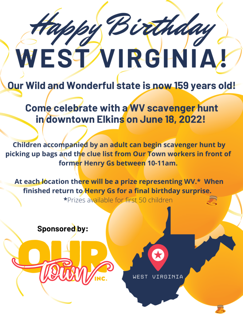 West Virginia Day Scavenger Hunt @ Downtown Elkins - Elkins-Randolph ...