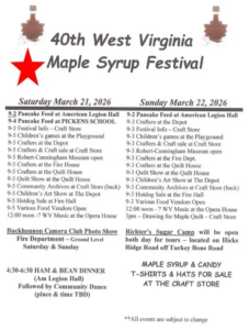 Maple Syrup Festival | Pickens - Elkins-Randolph County Tourism