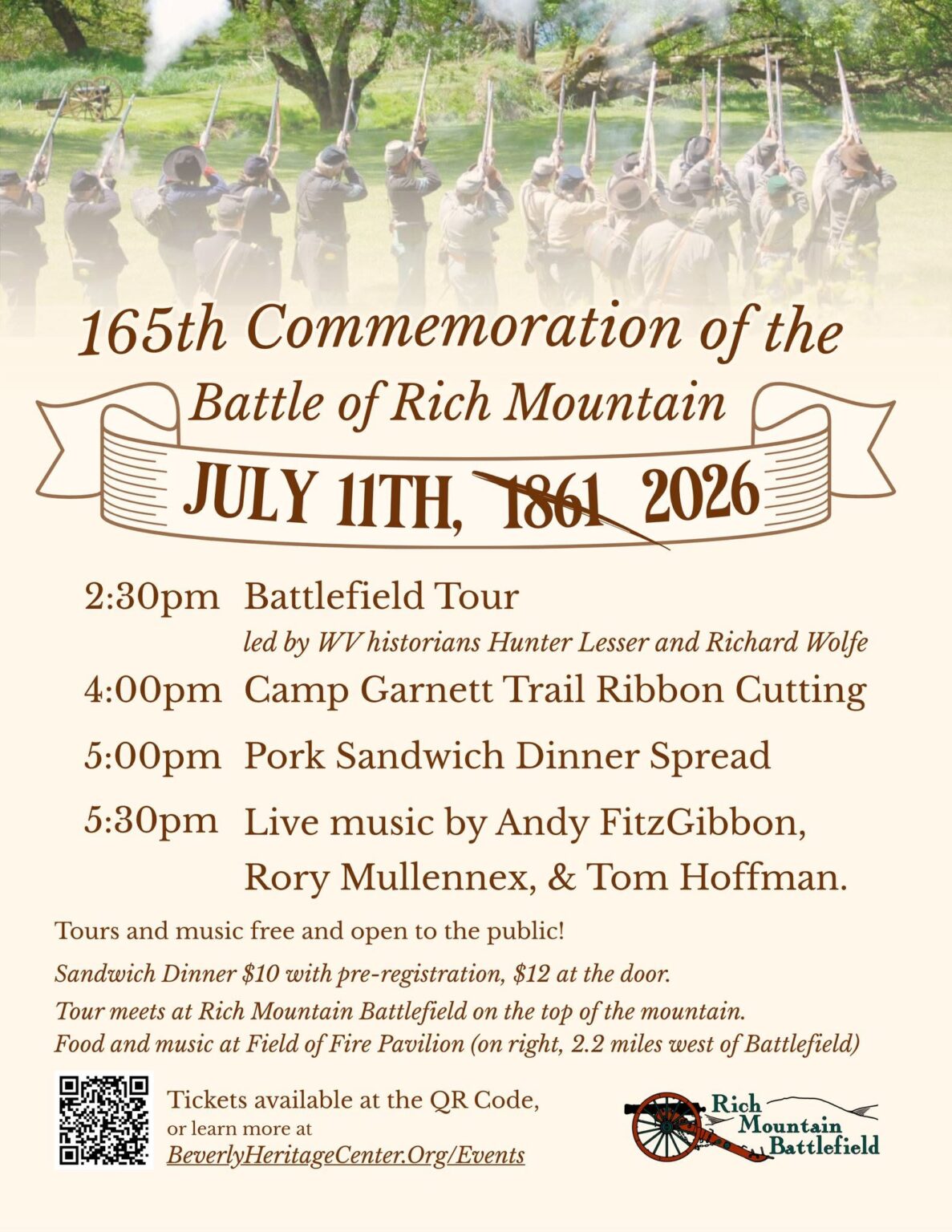 165th Commemoration | Rich Mountain Battlefield - Elkins-Randolph ...