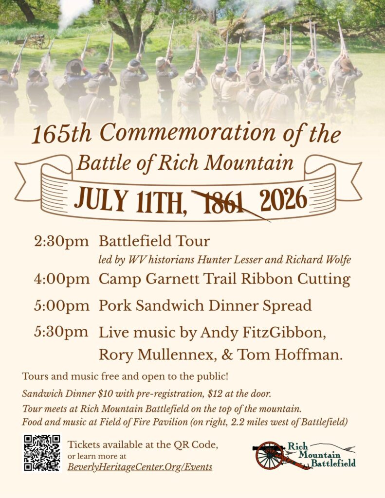 165th Commemoration | Rich Mountain Battlefield - Elkins-Randolph ...